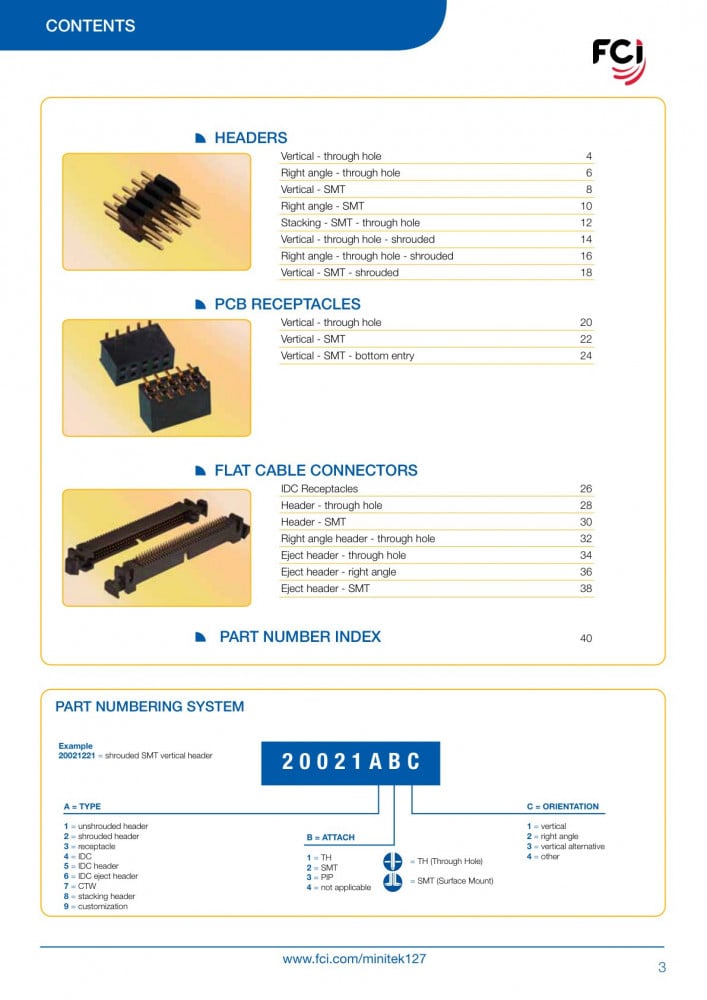 Amphenol FCI Minitek 127 catalog page 3