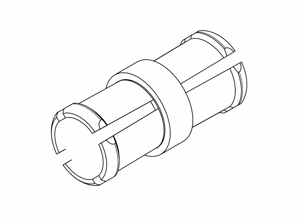 SMP Jack-to-SMP Jack Adapter, Straight, 11.40mm Length, 0.25µm Gold (Au) Plating, Tray, 50 Ohms