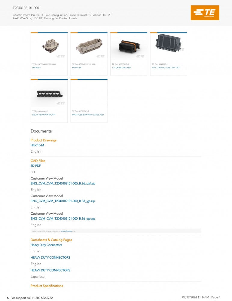 HE-010-M technical document page 4
