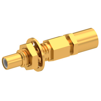 SSMC / STRAIGHT JACK MALE CRIMP TYPE FOR 2.6/50 D CABLE GOLD for sale