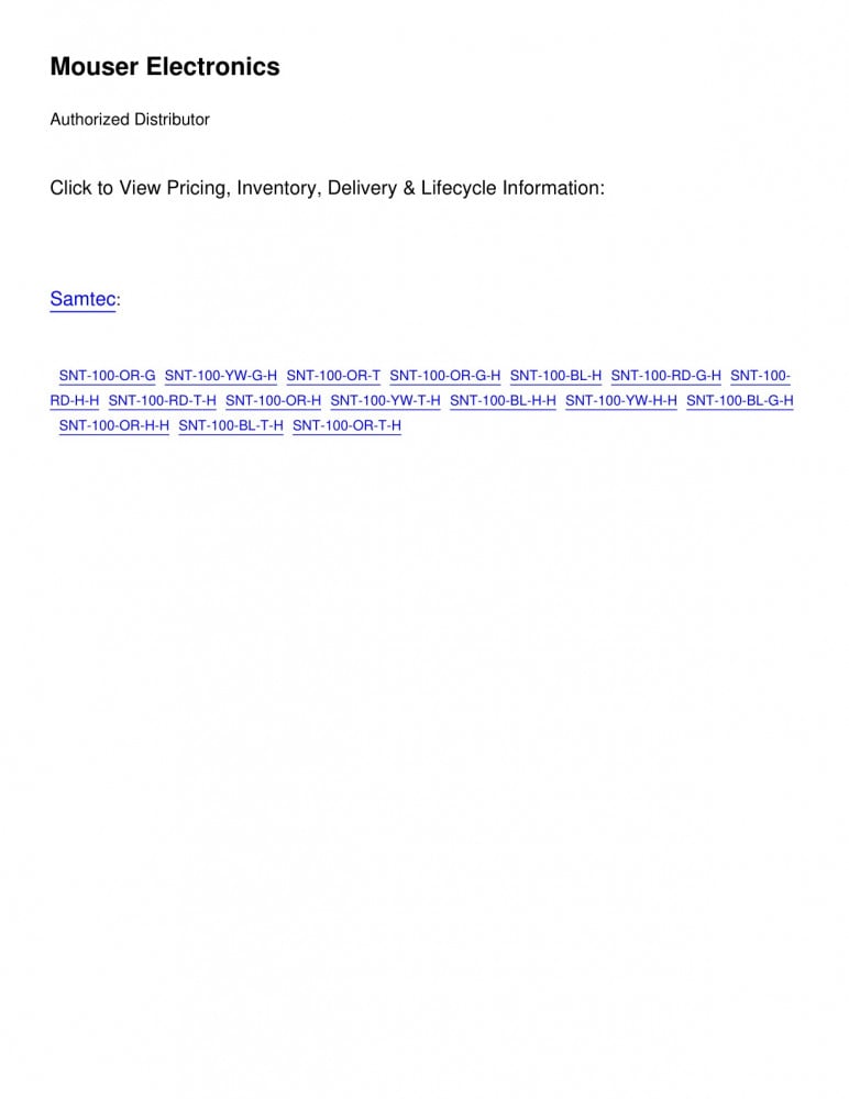 Samtec shunts and jumpers technical document page 2