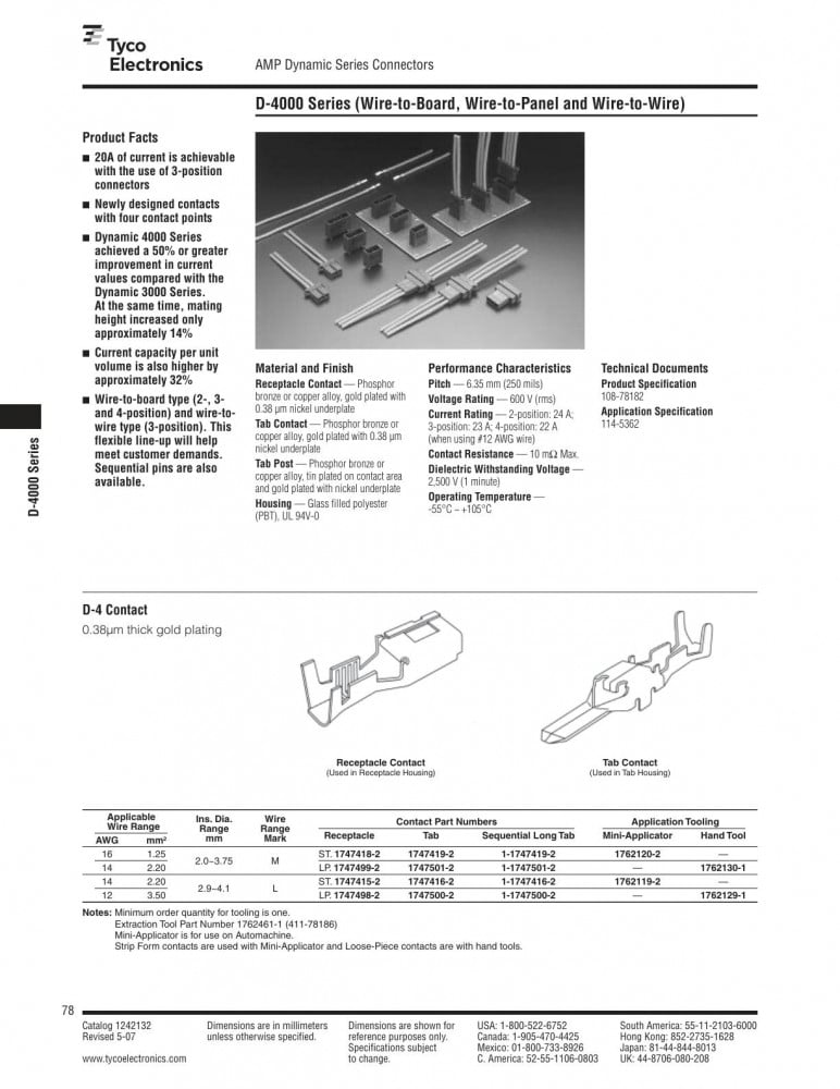 D-4000 series technical document page 1