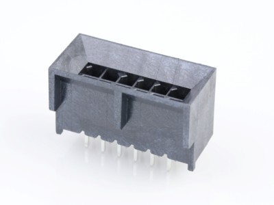 Micro-Fit BMI Header, Surface Mount Compatible, Dual Row, Vertical, with PCB Polarizing Peg, 4 Circuits, 2.54µm Matte Tin (Sn) Plating, Straight Tails