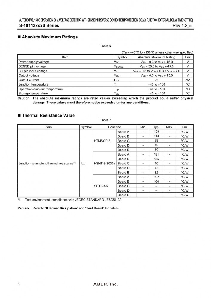 S-19113 datasheet preview, page 8