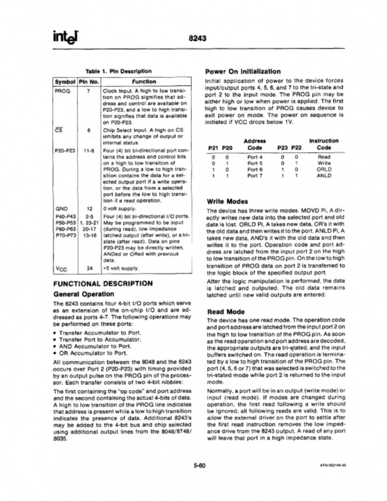 P8243 datasheet page 3