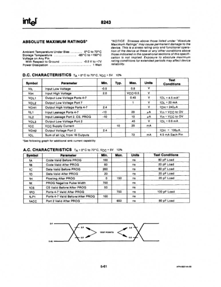 P8243 datasheet page 4