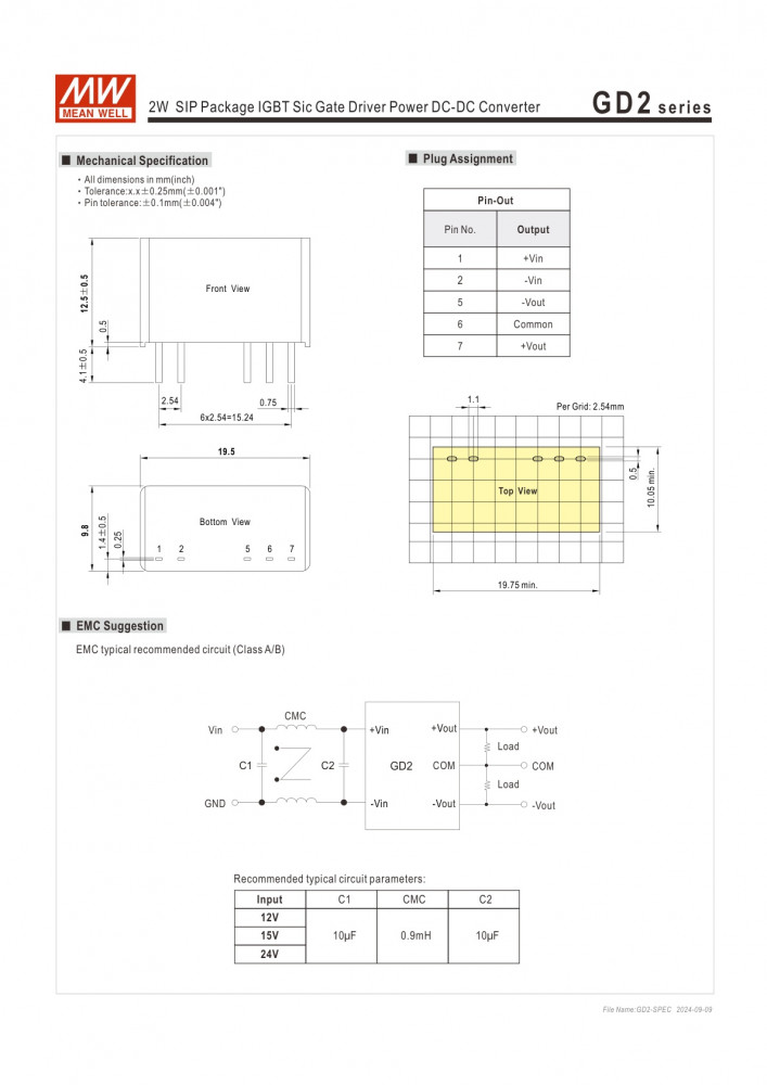 GD2 series datasheet page 4