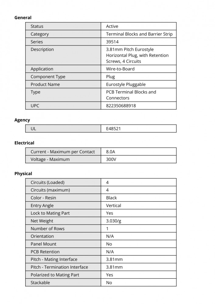 Molex 395140004 technical document image, page 2