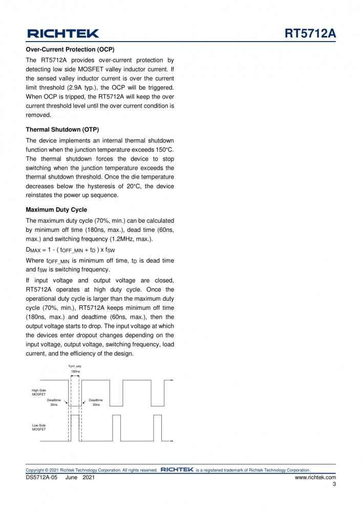 RT5712A datasheet page 3