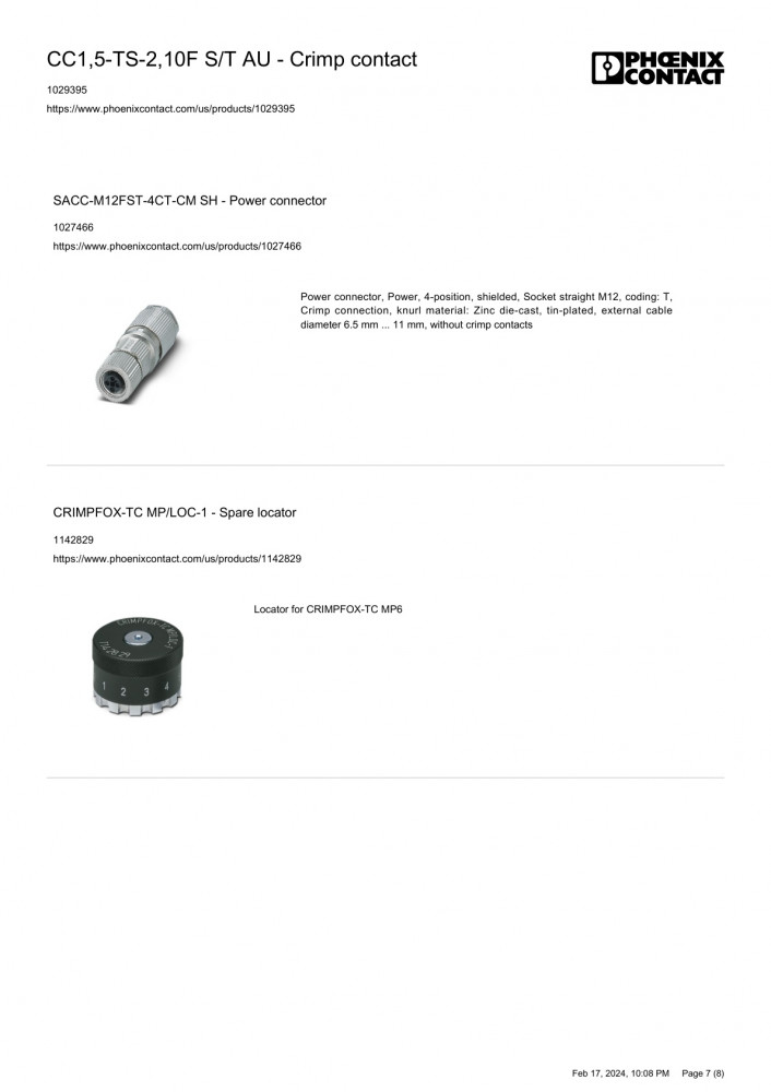 Phoenix Contact 1029395 technical document page 7