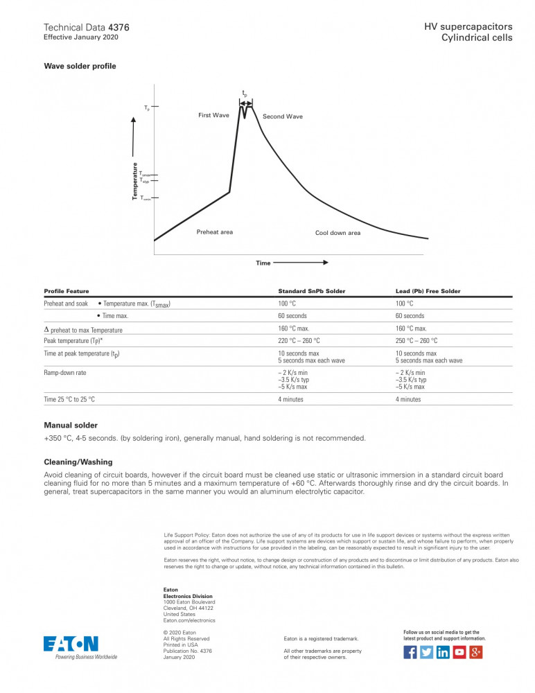 HV supercapacitor technical document page 5