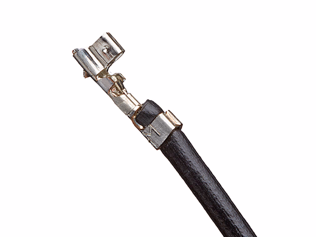 Pre-Crimped Lead Mini-Fit Male-to-Mini-Fit Male, Tin (Sn) Plating, 150.00mm Length, 18 AWG, Red