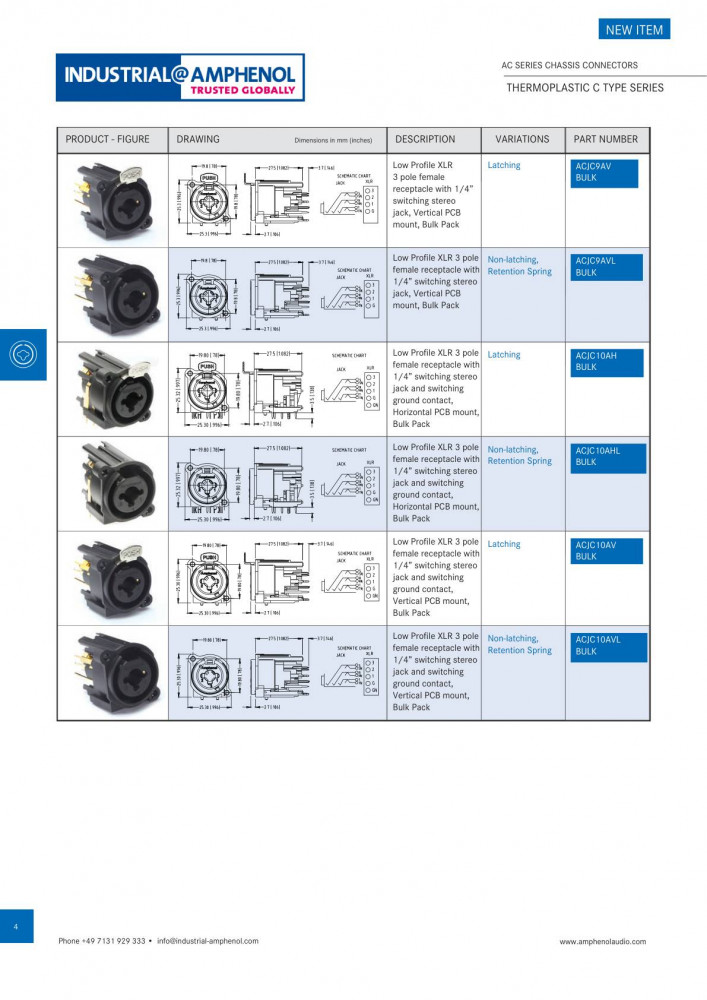 Amphenol AC Series catalogue page 3
