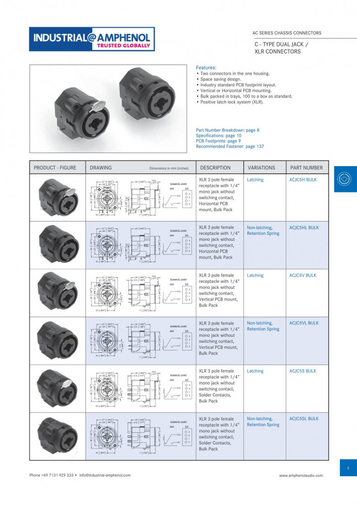 Amphenol AC Series catalogue page 4