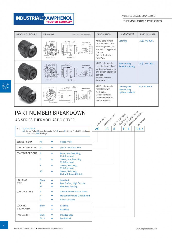 Amphenol AC Series catalogue page 7