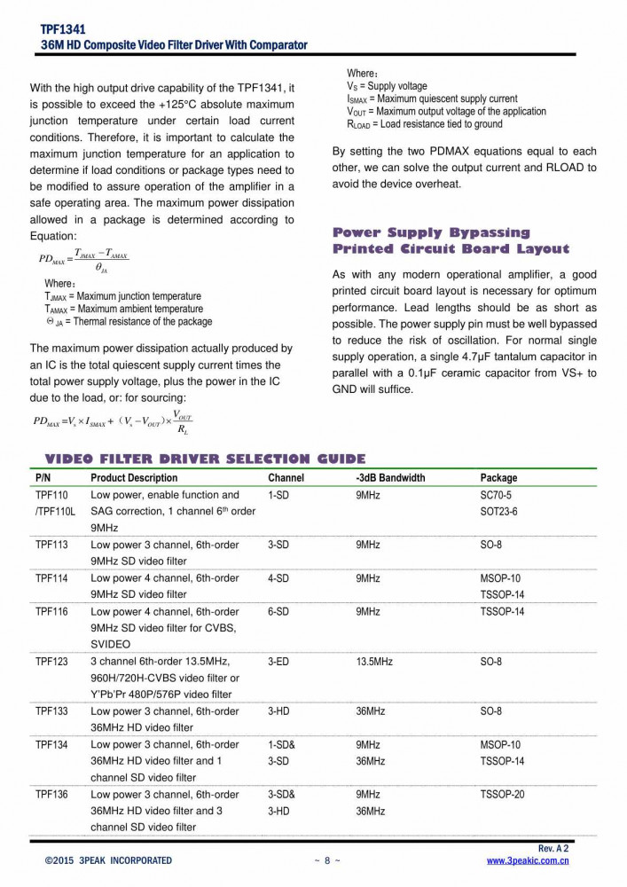 TPF1341-VR datasheet page 8