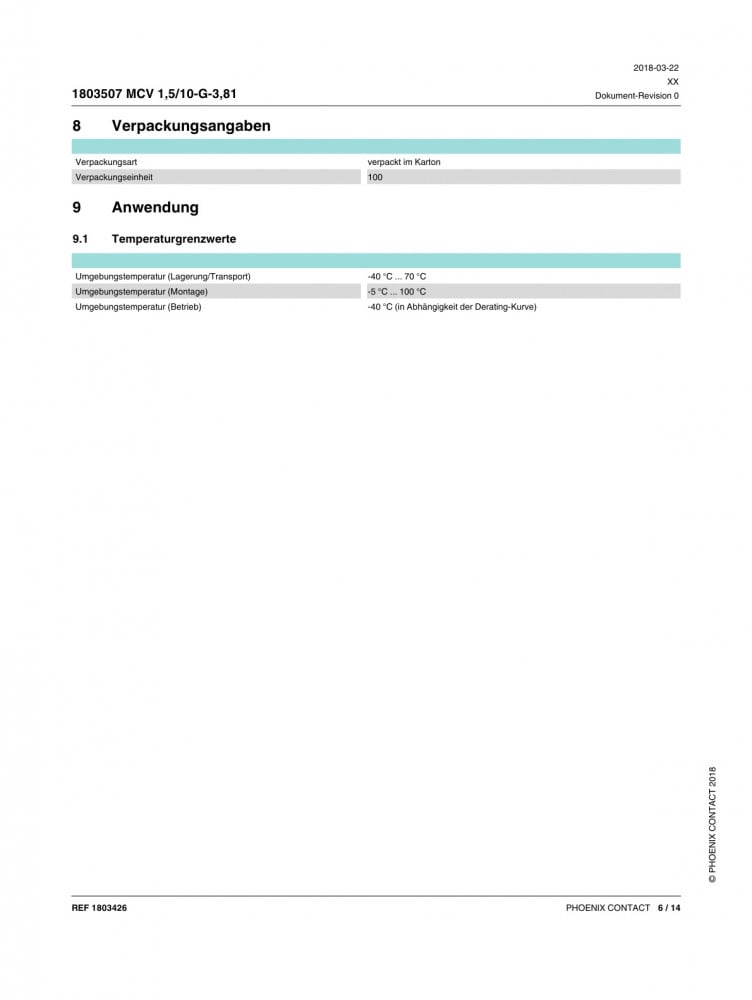 Phoenix Contact 1803507 datasheet page 6