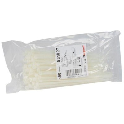 Black cable tie Colson U.V. protected with internal teeth width 9mm and lenght 185 mm