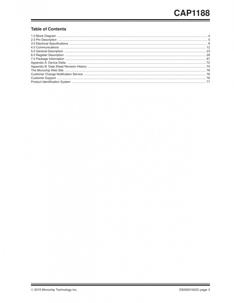 CAP1188 datasheet page 3