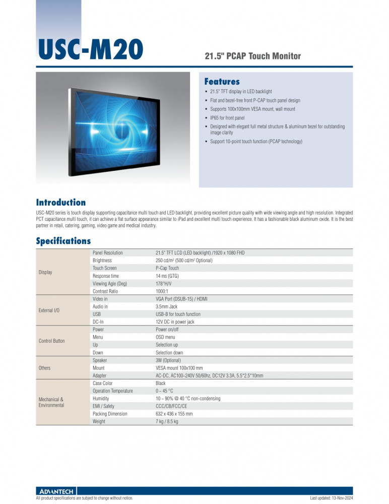 USC-M20 technical document page 1
