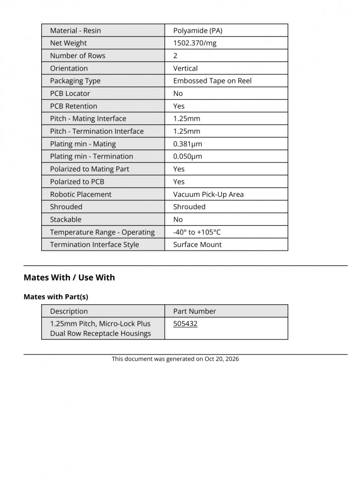 MOLEX 5054332824 product document page 3