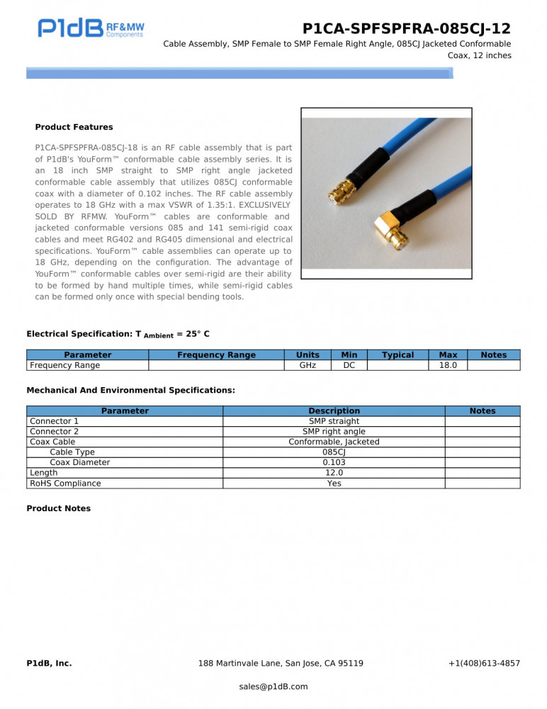 P1CA-SPFSPFRA-085CJ-12 product document image