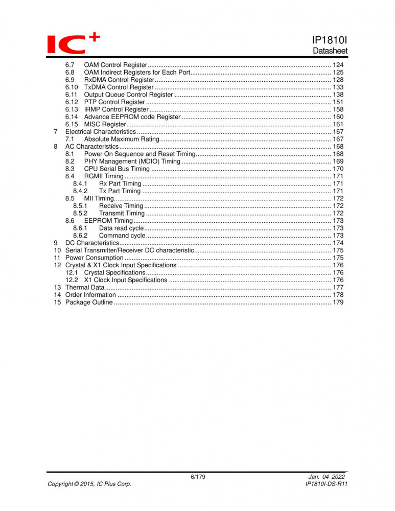 IP1810I datasheet page 6