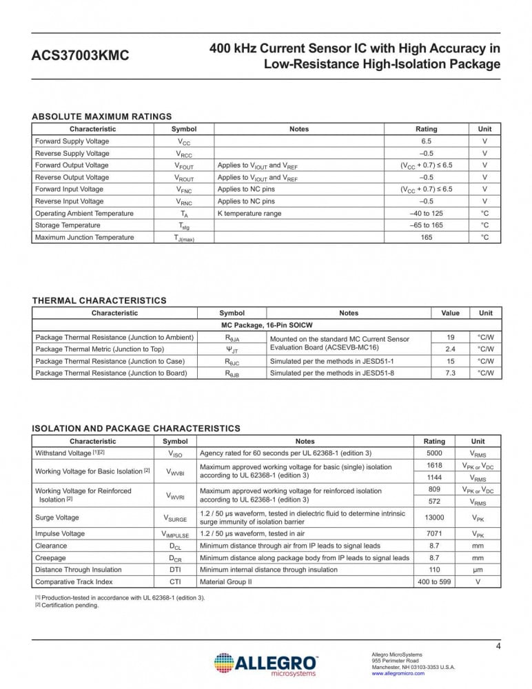 ACS37003 datasheet page 4