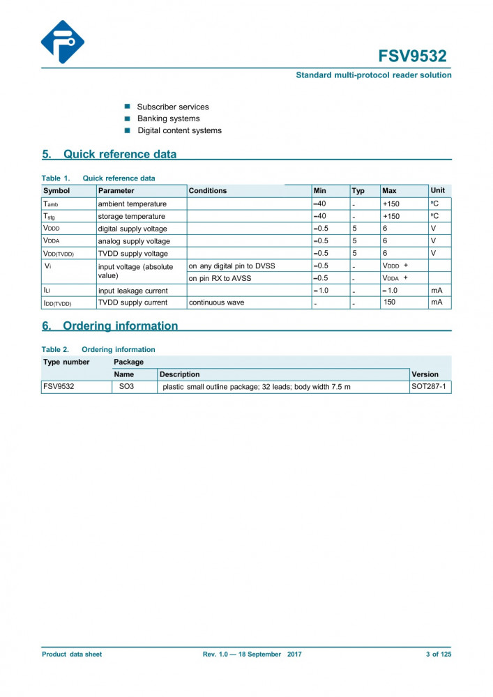FSV9532 datasheet page 3