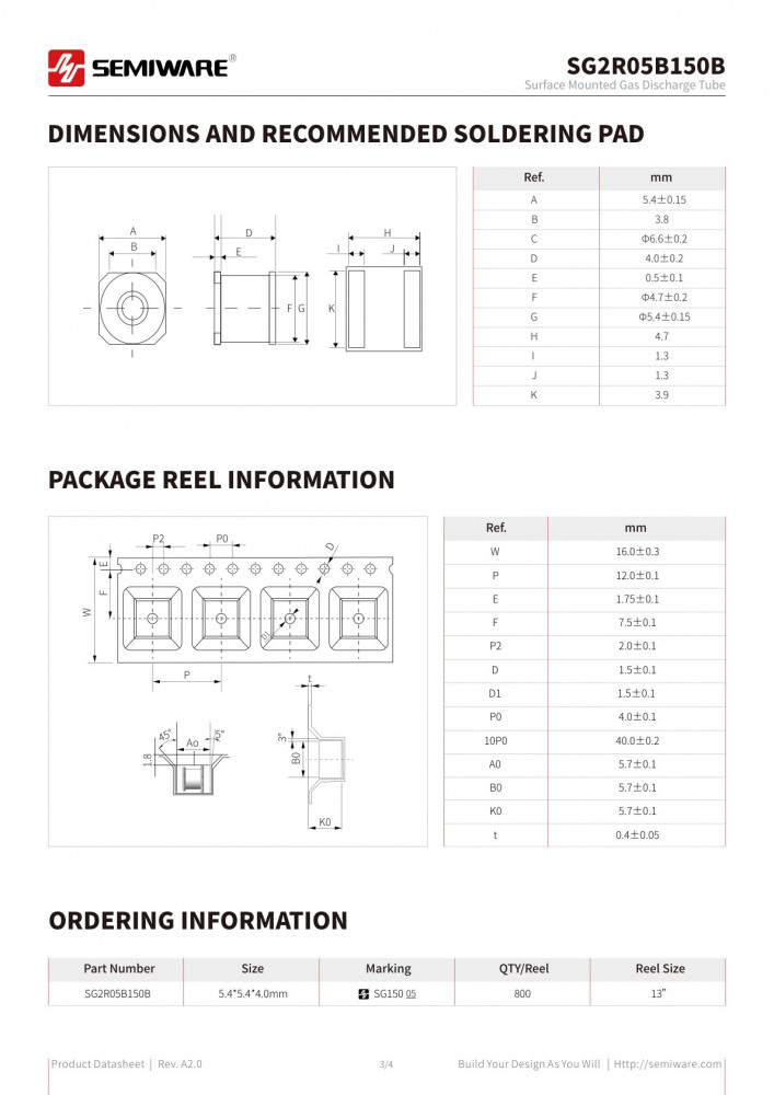 SG2R05B150B datasheet page 3
