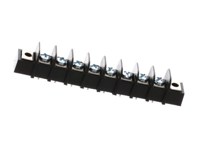 9.53mm Pitch Beau PCB Terminal Strip, with Mounting Ends, 8 Circuits for sale