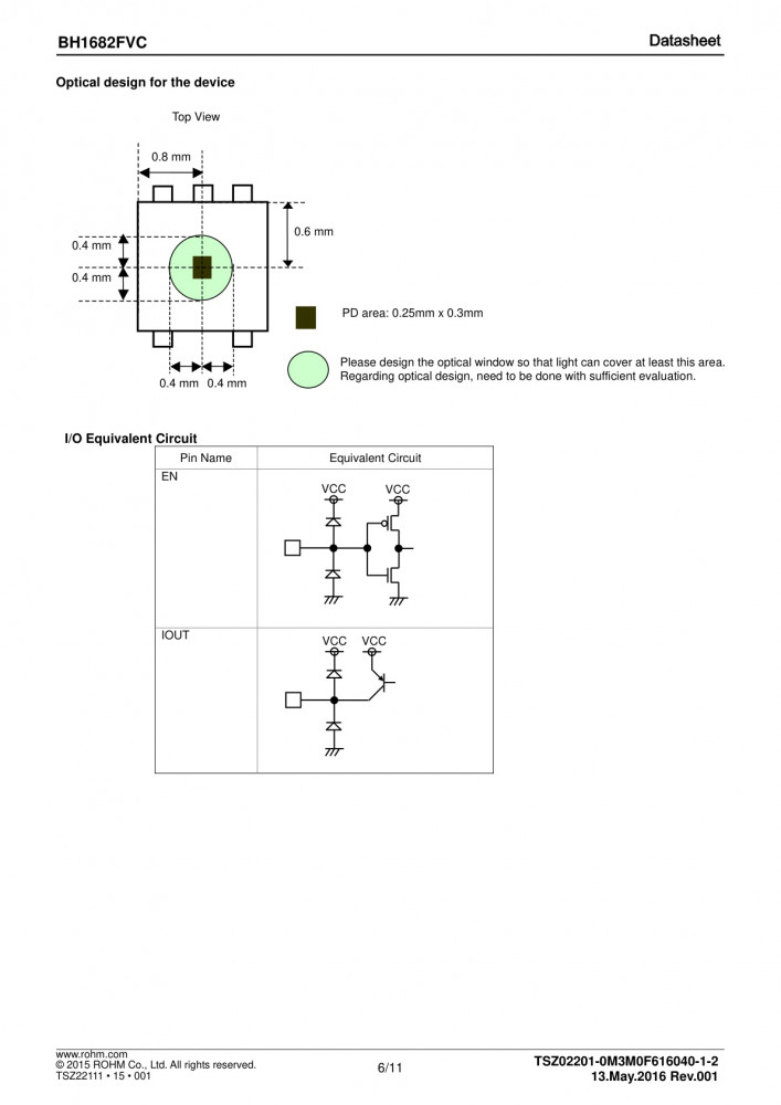 BH1682FVC-TR technical document page 6