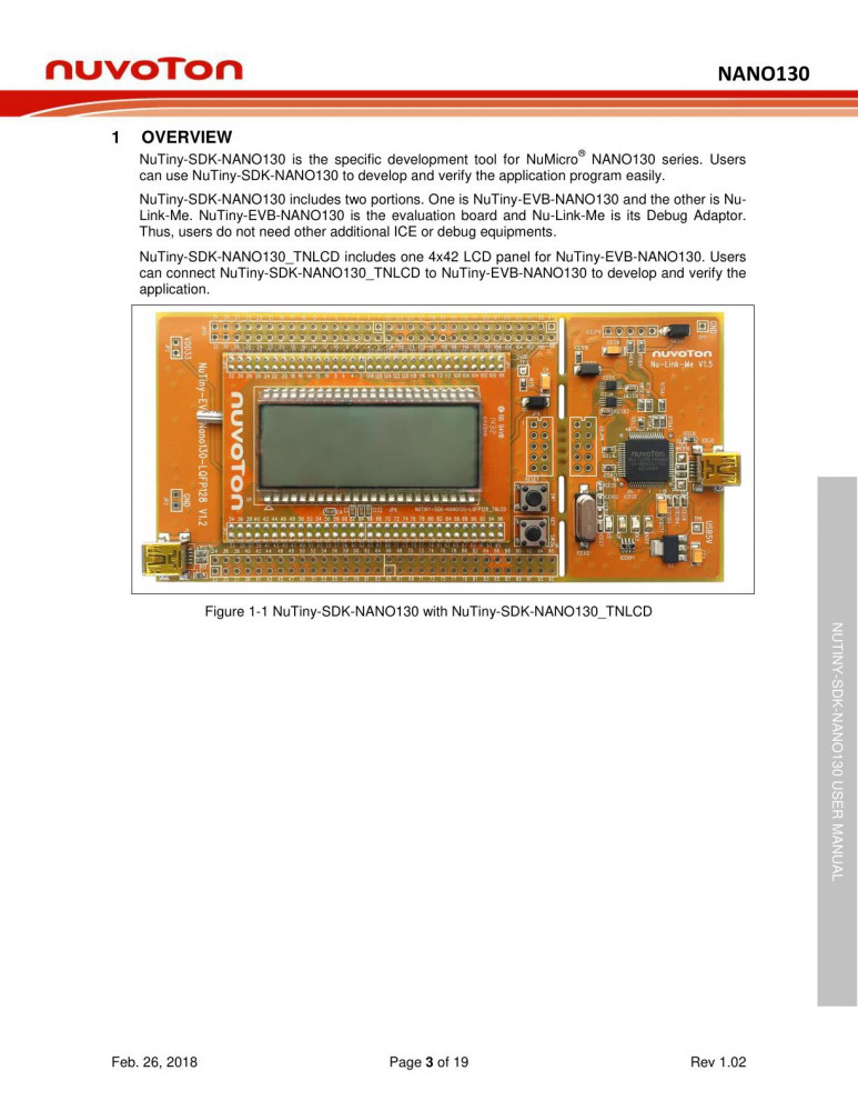 NuTiny-SDK-NANO130 manual page 3