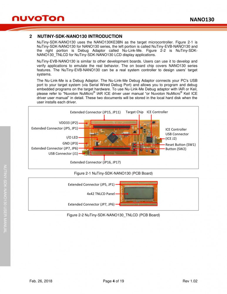 NuTiny-SDK-NANO130 manual page 4