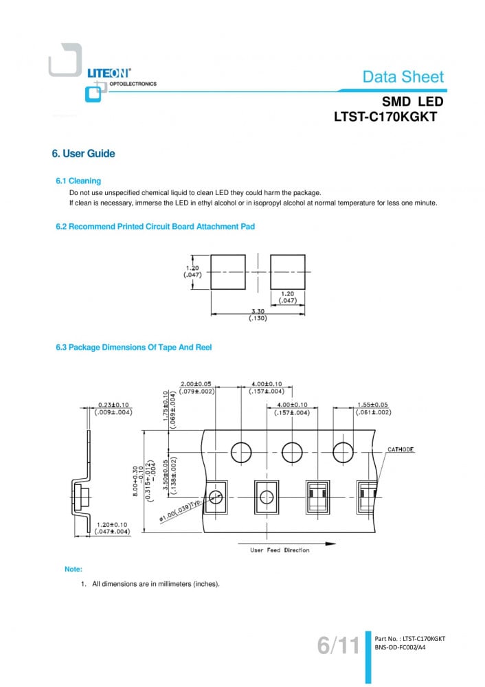 LTST-C170KGKT datasheet page 7