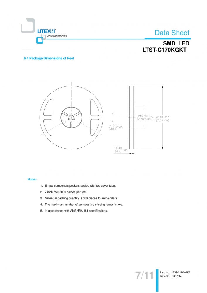 LTST-C170KGKT datasheet page 8