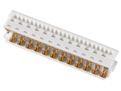 Picoflex PF-50, Low Profile, IDT Receptacle, 24 Circuits, White, Gold (Au) Plated, Bag for sale