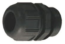 Heavy-Duty Plastic Gable Gland with Gasket, M16x1.5 Thread, Black RAL 9005 for sale