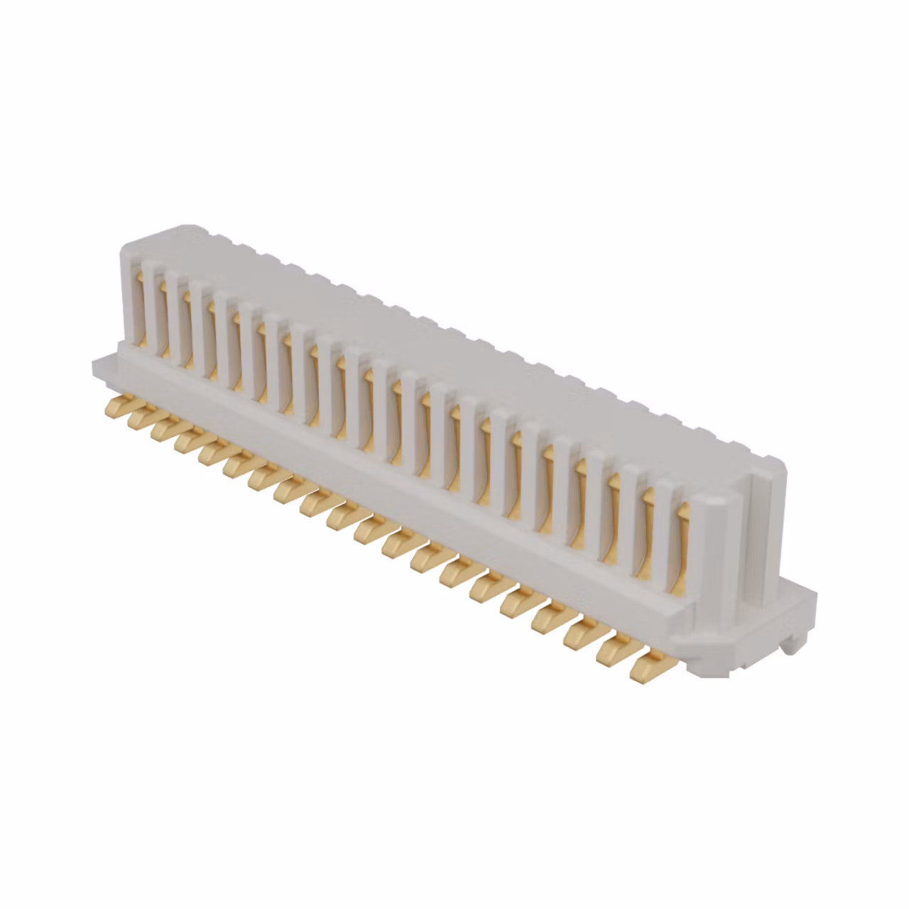 SlimStack Board-to-Board Connector, 0.80mm Pitch, Rigid Type Receptacle, 5.65mm Mated Height, Vertical, 40 Circuits, with Boss, Gold Plating for sale