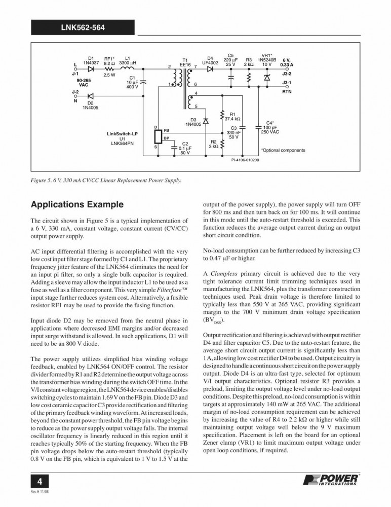 LNK563PN datasheet page 4