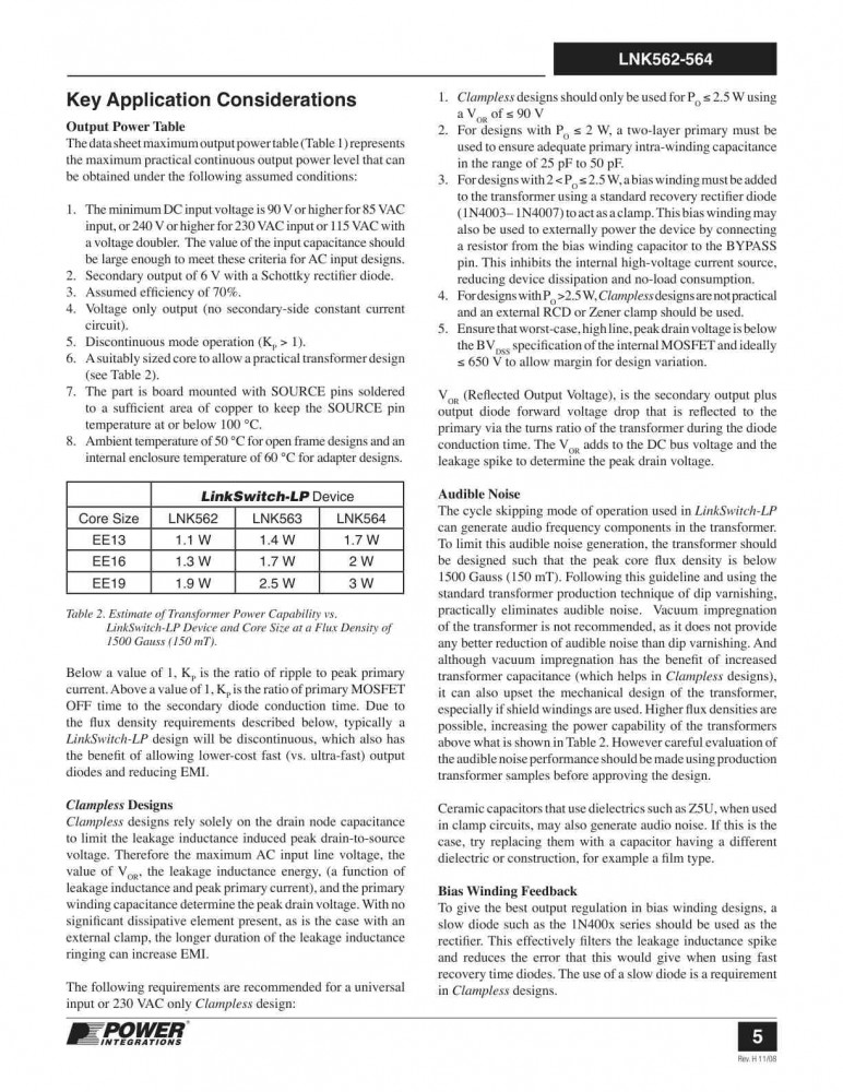LNK563PN datasheet page 5
