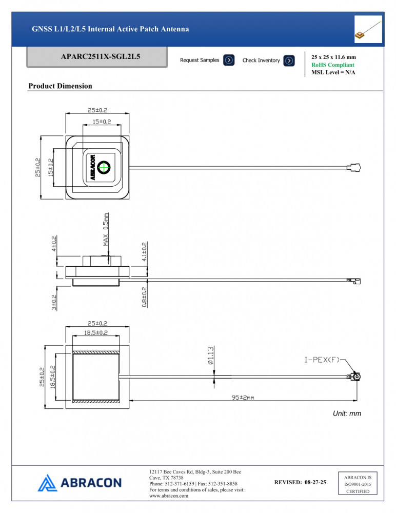 APARC2511X-SGL2L5 datasheet page 5