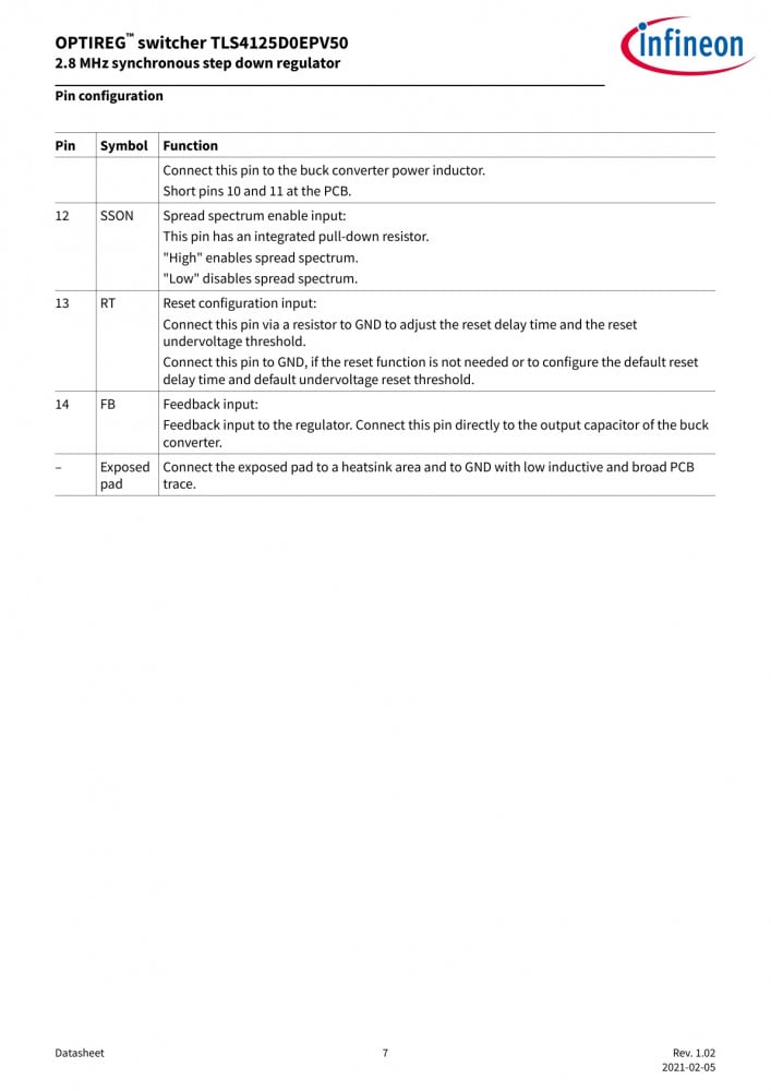 TLS4125D0EPV50 datasheet page 7
