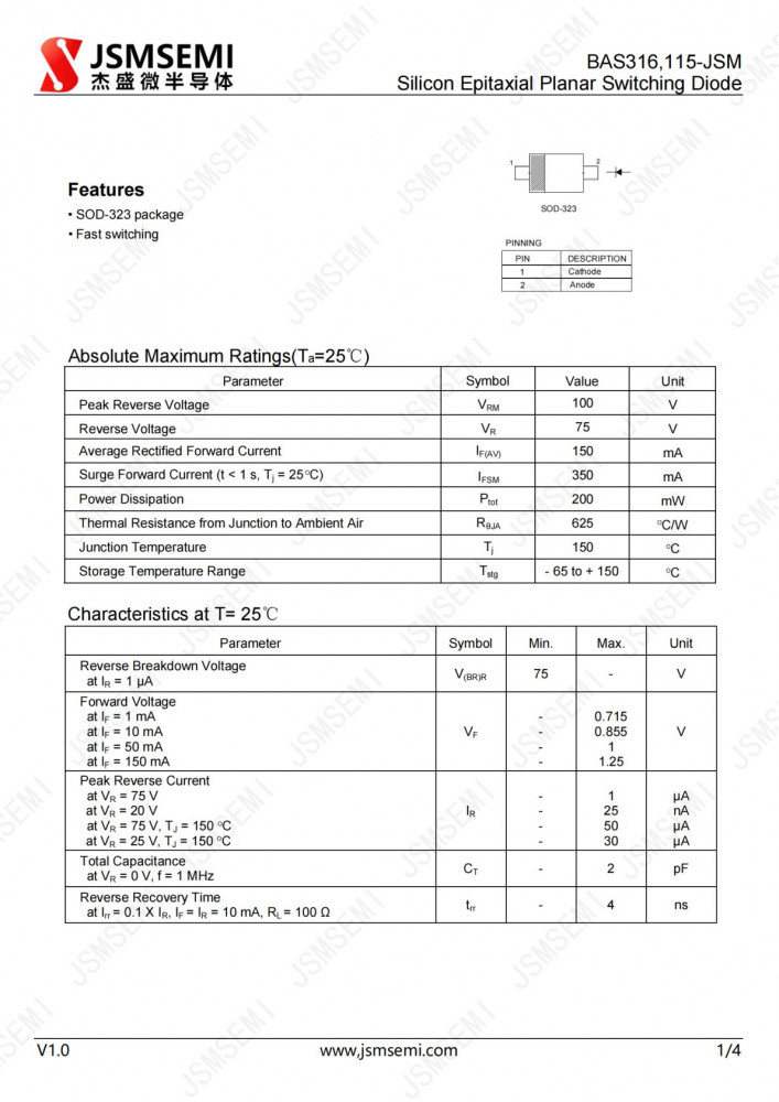 BAS316,115-JSM datasheet page 1