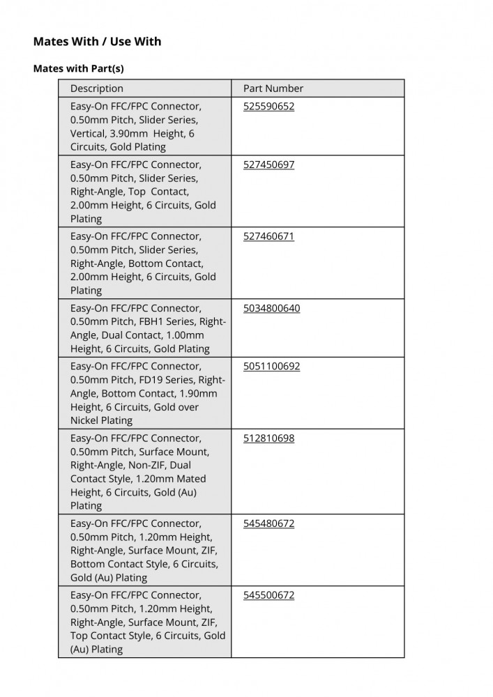 MOLEX 151200056 technical document page 3