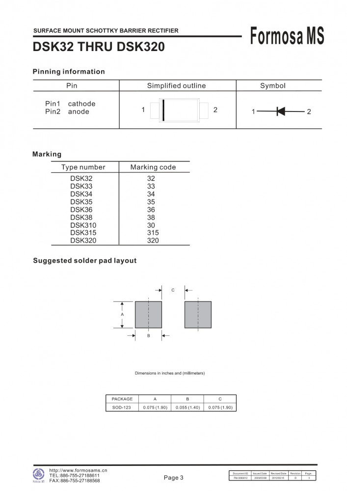 DSK34 datasheet page 3