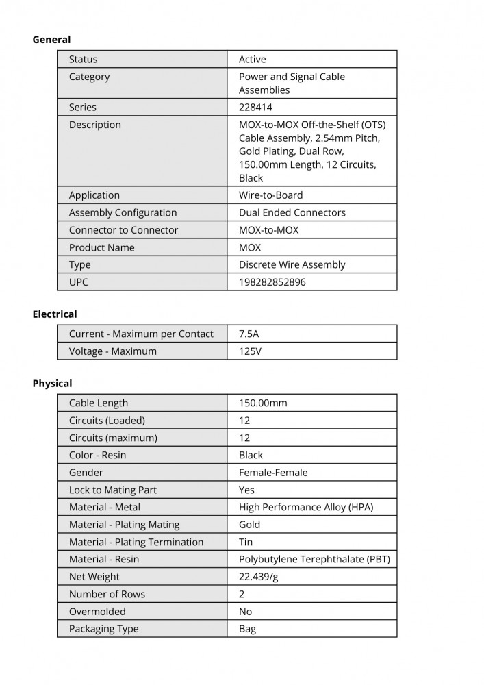 MOLEX 2284142122 document page 2