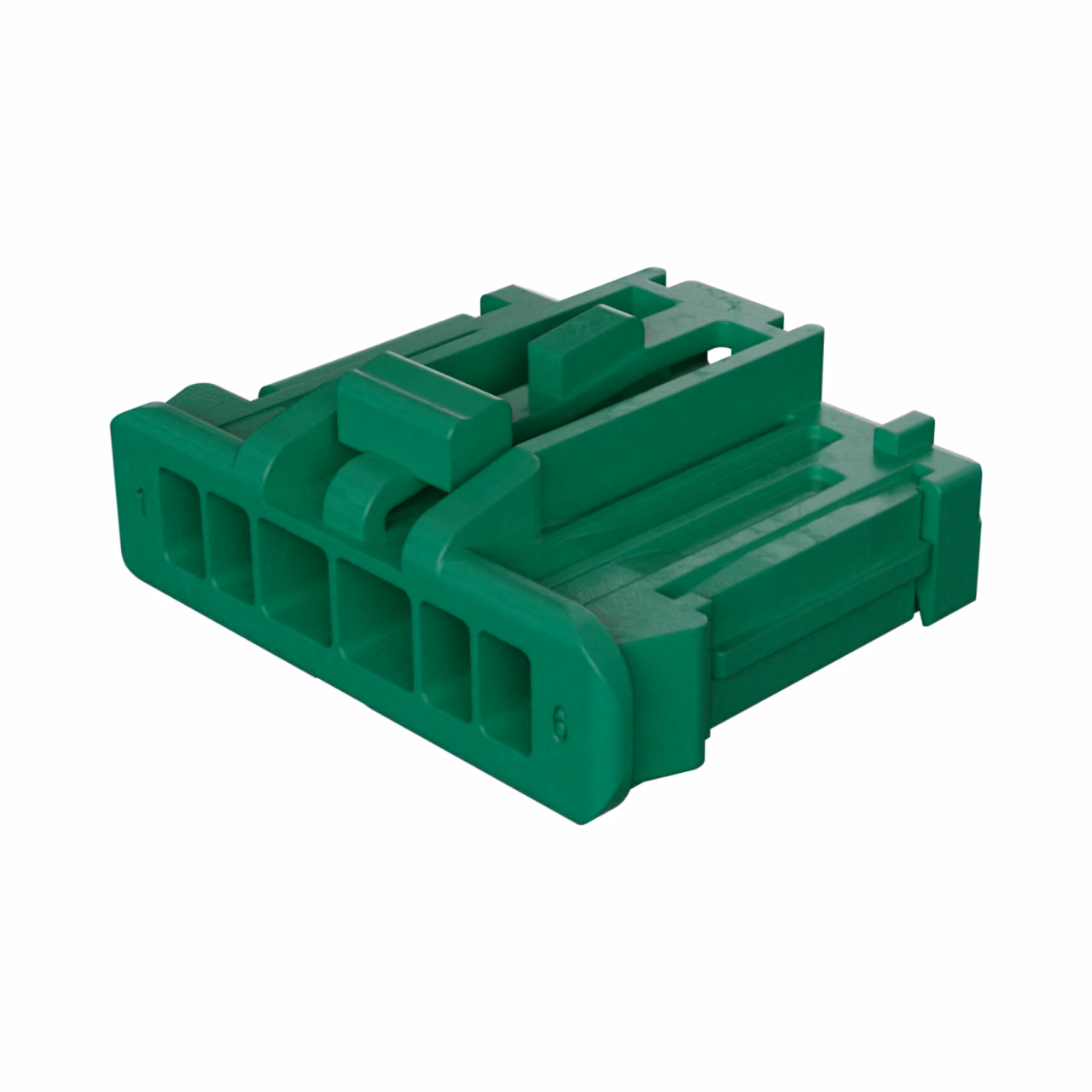 NSCC, Receptacle Connector Hybrid, Single Part, Unsealed 6 Circuits Green for sale