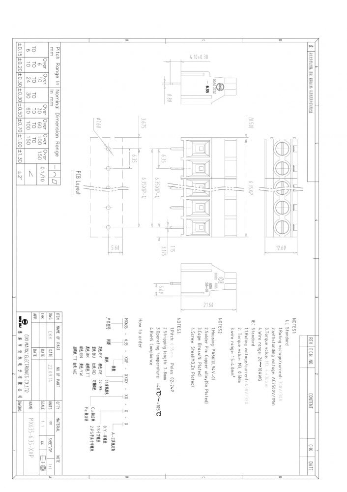 MX635-6.35-02P-GN01-Cu-PS-A technical document preview