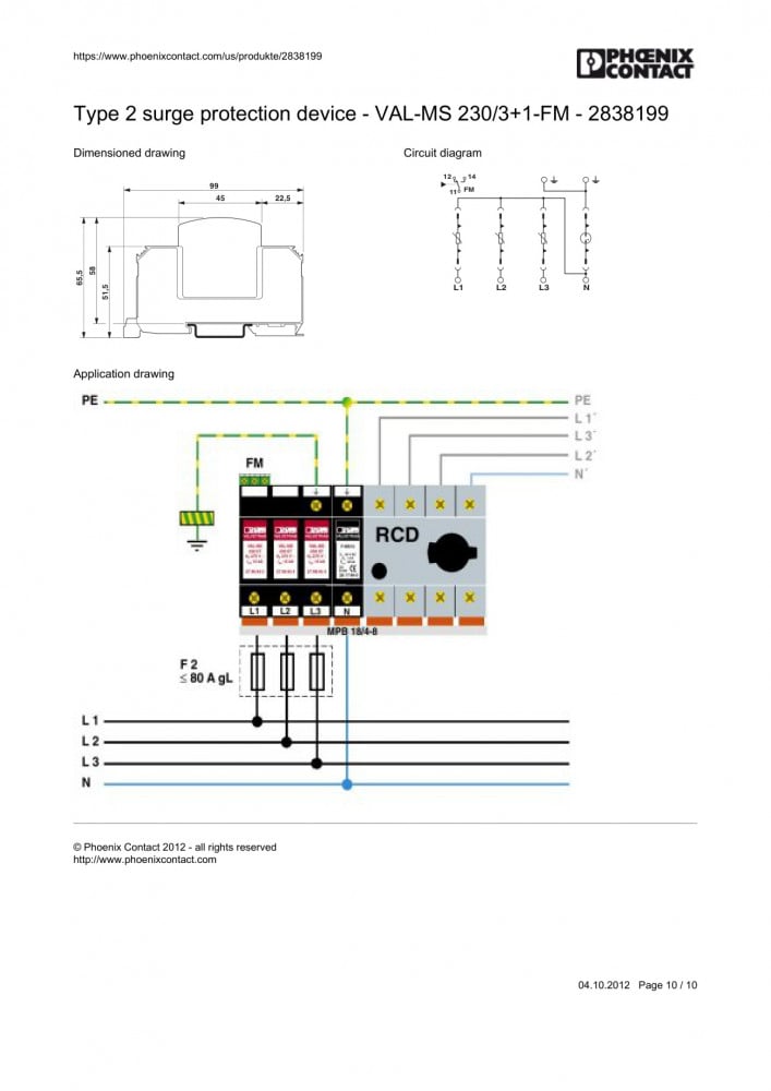 Phoenix Contact 2838199 technical document page 10